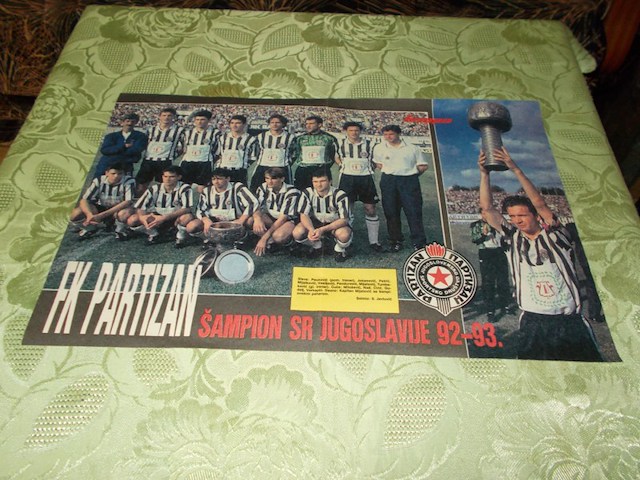 FK Partizan Beograd - Sampion SR Jugoslavije 1992/93