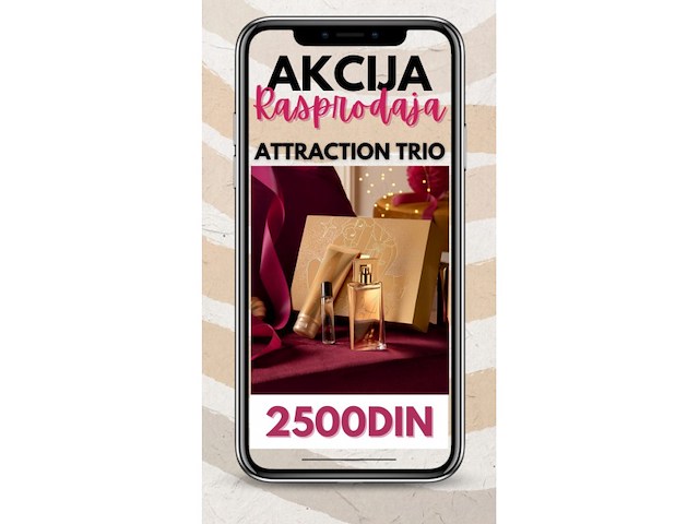 * AVON - Attraction Original TRIO SET *