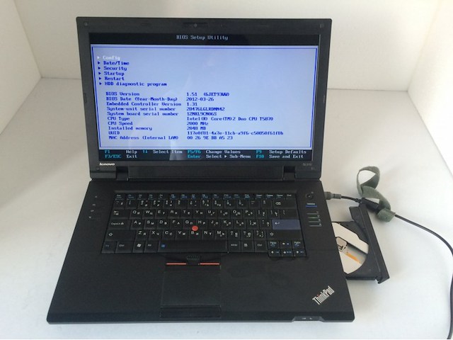 Lenovo Thinkpad SL510 ispravan za delove