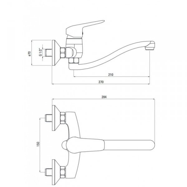 Deante slavina BMO N80M