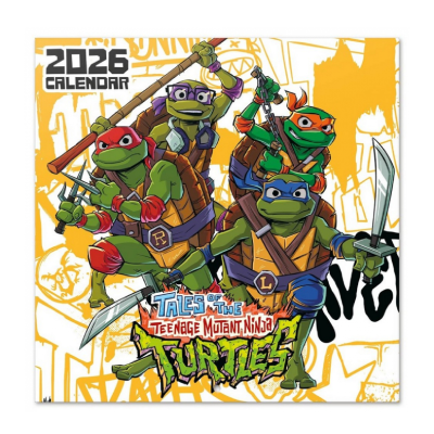Zidni kalendar 2026 - Teenage Mutant Ninja Turtles, 30x30 cm