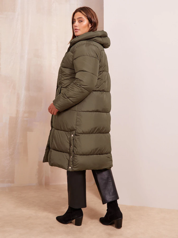 Friends Like These Curve Hood Quilted Postavljeni kaputi