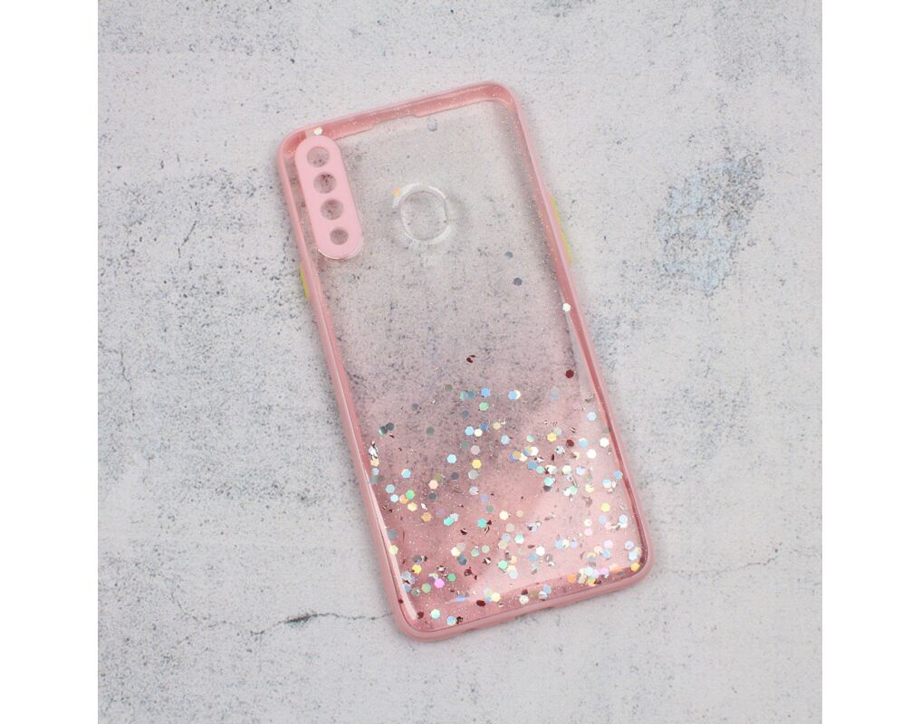 Futrola Frame Glitter - Samsung A207 Galaxy A20s roze