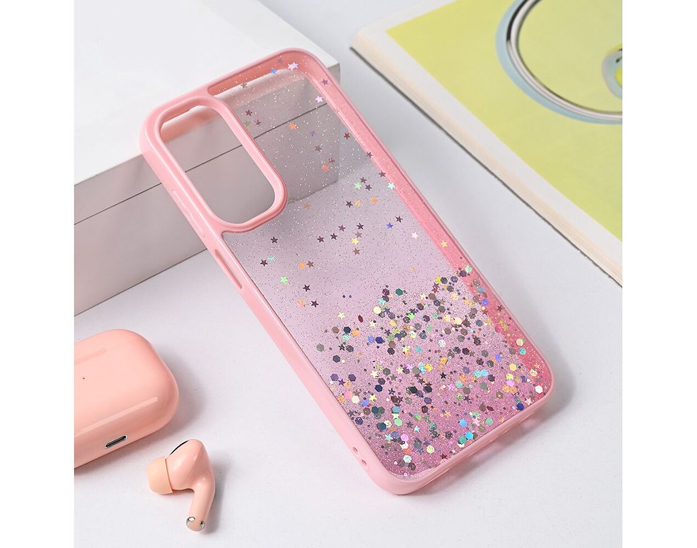 Futrola Frame Glitter - Samsung A256B Galaxy A25 roze