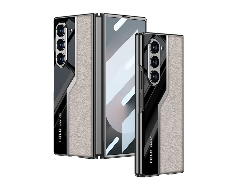 Futrola LEATHER STYLE - Samsung Galaxy Z Fold 6 5G zlatna (GKK case) (MS)