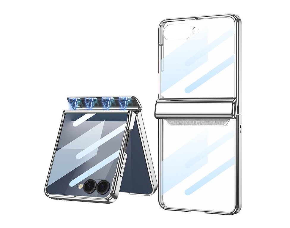 Futrola LINES II - Samsung F751B Galaxy Z Flip 7 5G srebrna (GKK case) (MS)