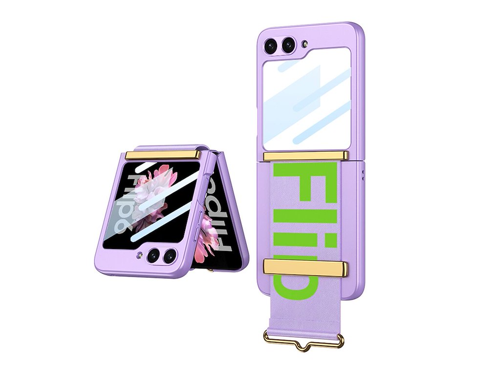 Futrola STRAP CASE - Samsung F741B/F761B Galaxy Z Flip 6 5G/Z Flip 7 FE 5G ljubicasta (GKK case) (MS)