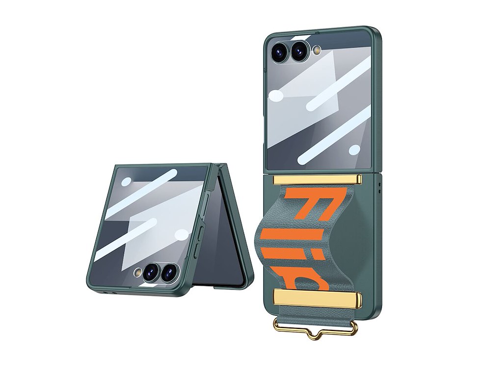Futrola STRAP CASE - Samsung F751B Galaxy Z Flip 7 5G zelena (GKK case) (MS)