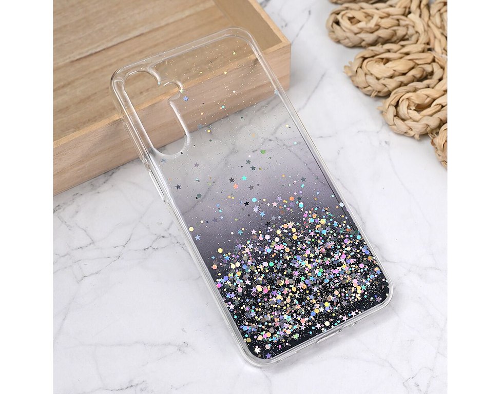Silikonska futrola Glitter - Samsung A165F Galaxy A16 5G crna