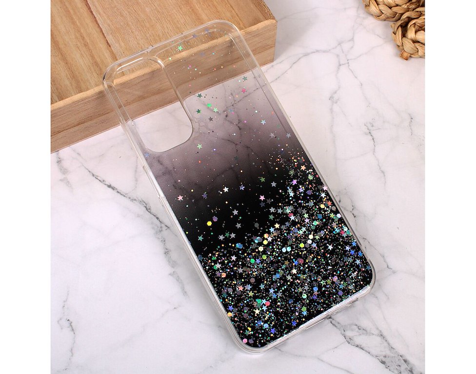 Silikonska futrola Glitter - Samsung A256 Galaxy A25 5G crna