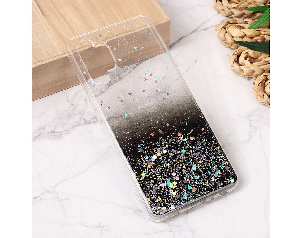 Silikonska futrola Glitter - Samsung A325 Galaxy A32 4G (EU) crna