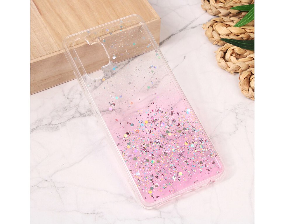 Silikonska futrola Glitter - Samsung A325 Galaxy A32 4G (EU) roze