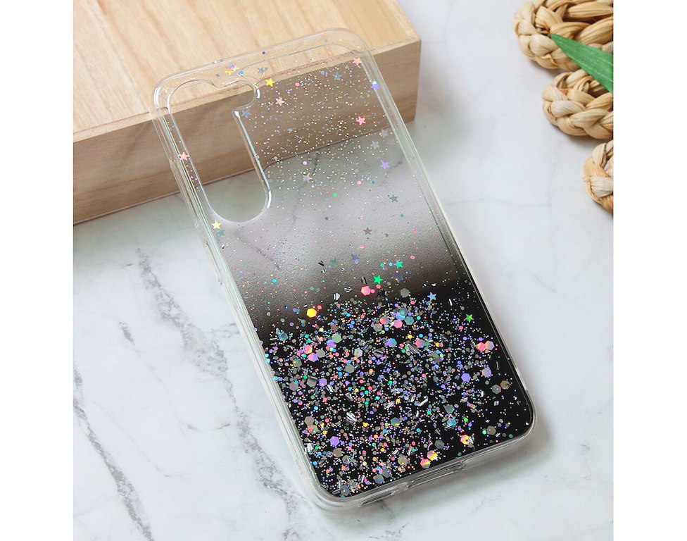 Silikonska futrola Glitter - Samsung S911B Galaxy S23 crna