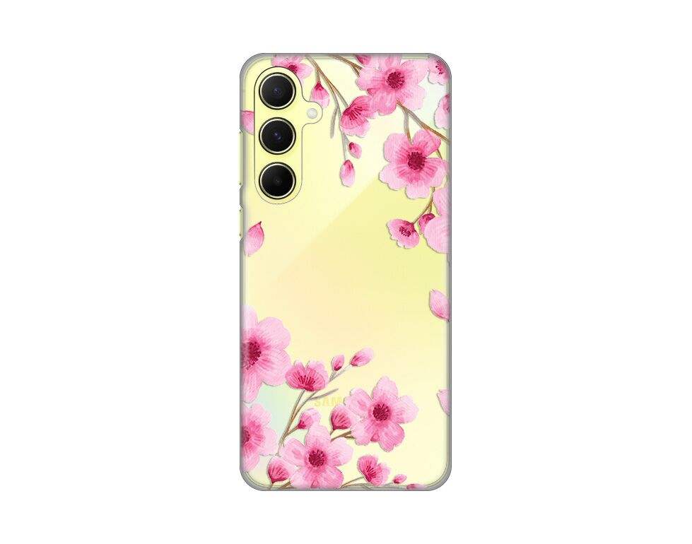Silikonska futrola PRINT Skin - Samsung A556 Galaxy A55 5G Rose Flowers