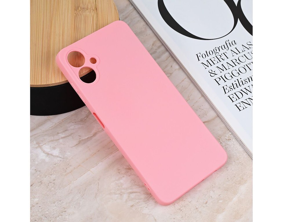 Silikonska futrola Teracell Giulietta - Samsung A065F Galaxy A06 mat roze