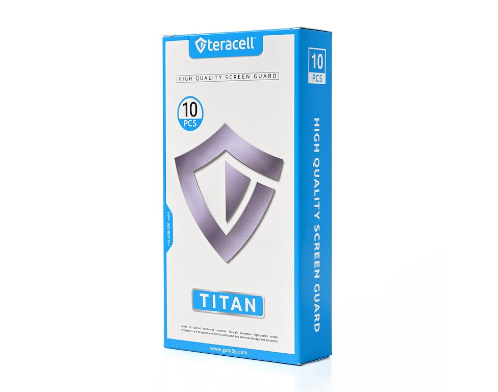 Zastitno staklo Tempered glass Teracell Titan 2.5D 10u1 - Samsung S938 Galaxy S25 Ultra crni (fingerprint unlock)