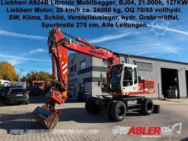 Točkaš bager
LIEBHERR A 924 B Litronic Mobilbagger OQ 70/55 Klima
