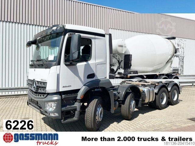 Mobilna betonara
Mercedes-Benz Arocs 3240 8x4, 9/10m³ Mischer