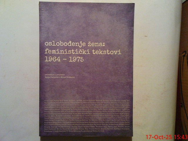 OSLOBODJENJE ZENA - FEMINISTICKI TEKSTOVI  1964 - 1975