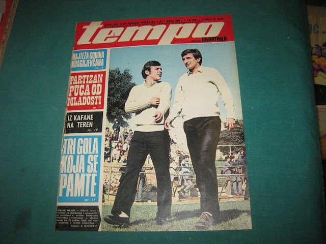 Tempo br.288 (1971) Nedeljni ilustrovani sportski list