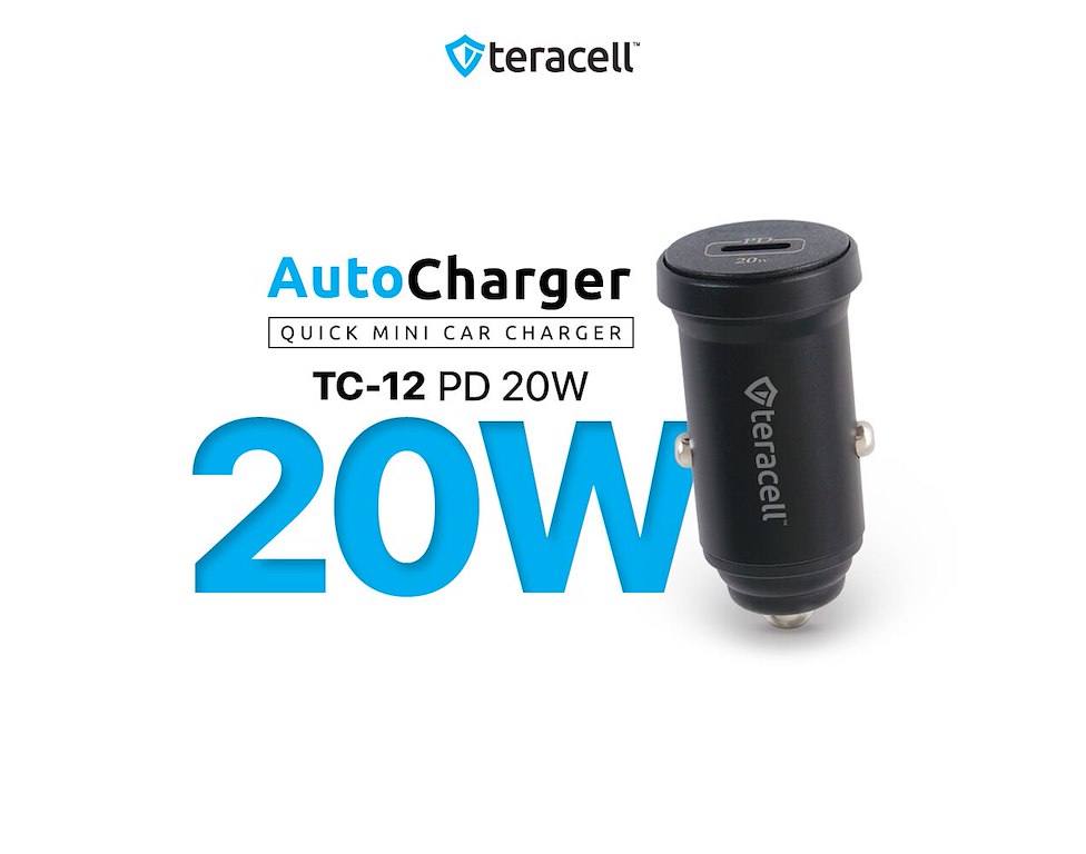 Auto punjac Teracell Evolution TC-12 PD 20W crni
