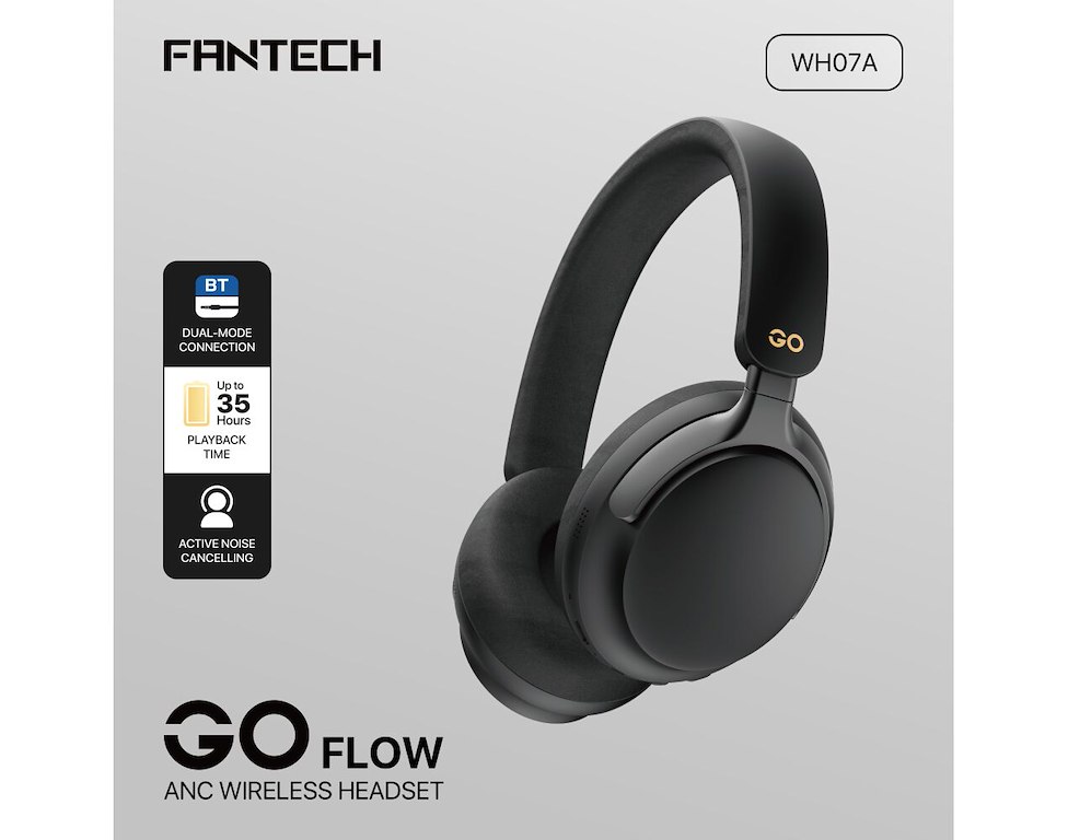 Bluetooth slusalice Fantech GO Flow WH07A sive