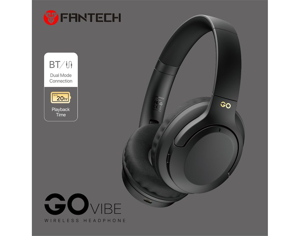 Bluetooth slusalice Fantech GO Vibe WH05 crne