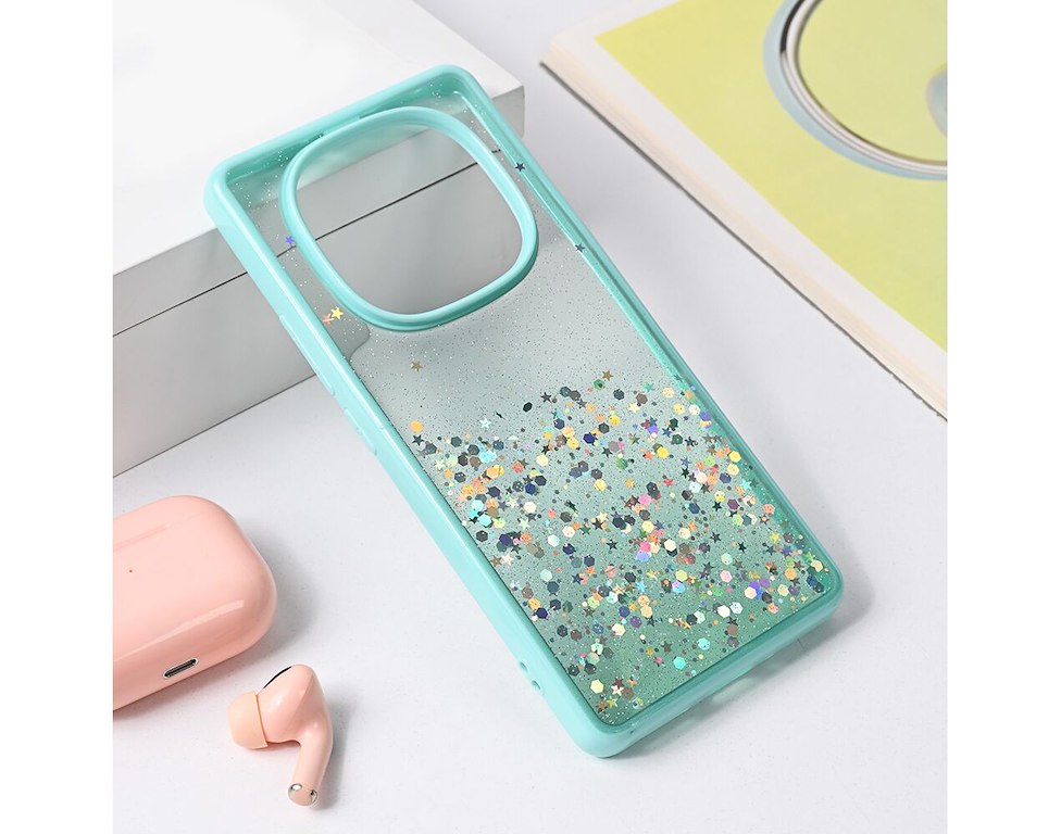 Futrola Frame Glitter - Xiaomi Redmi Note 14 Pro 5G mint