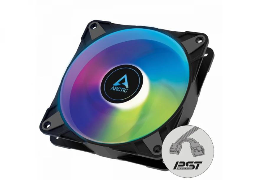 Ventilator 120mm Arctic P12 PWM PST A-RGB Black, ACFAN00231A