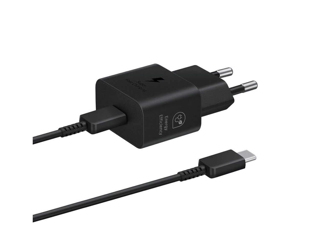 Samsung kucni punjac (USB Type-C) 3A 25W sa kablom crni (EP-T2510-NBE)
