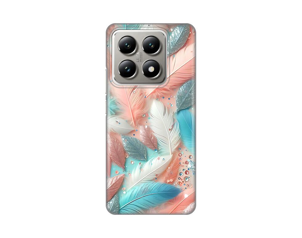 Silikonska futrola PRINT - Xiaomi 14T Pastel Feathers