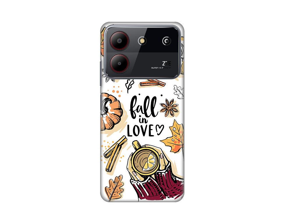 Silikonska futrola PRINT - ZTE Blade A54 Fall in Love