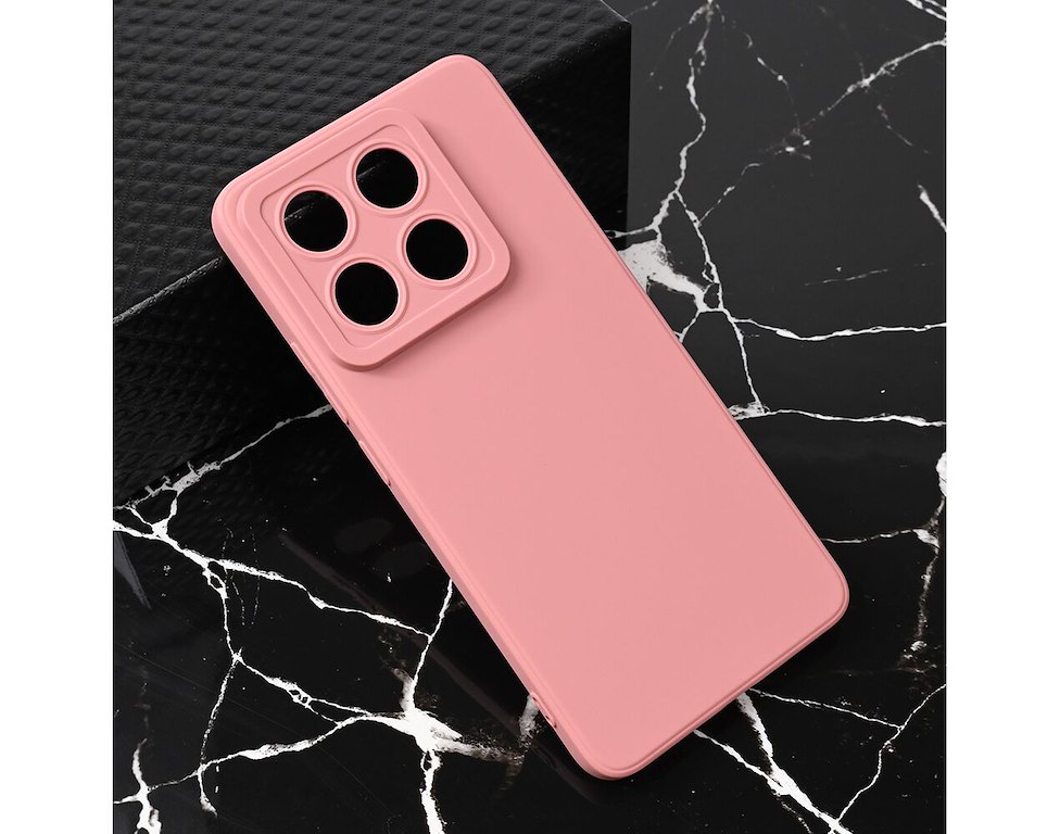 Silikonska futrola Teracell Giulietta - Xiaomi 14T mat tamno roze