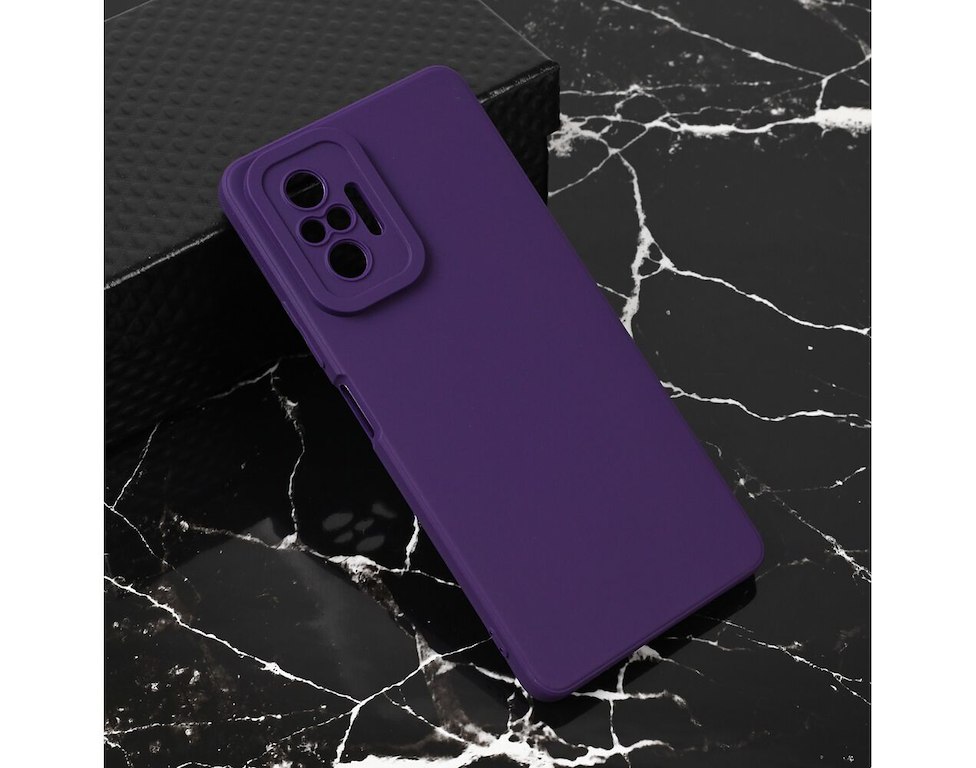 Silikonska futrola Teracell Giulietta - Xiaomi Redmi Note 10 Pro/Redmi Note 10 Pro Max mat tamno ljubicasta