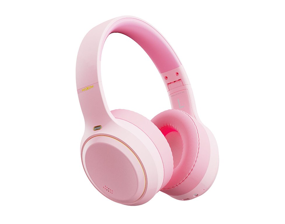 Slusalice bluetooth Moxom MX-WL91 ANC pink (MS)
