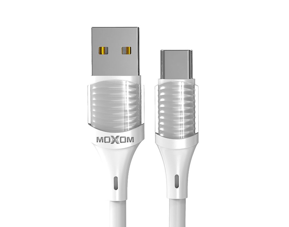 USB data kabl Moxom MX-CB109 3A Type C 1m beli (MS)