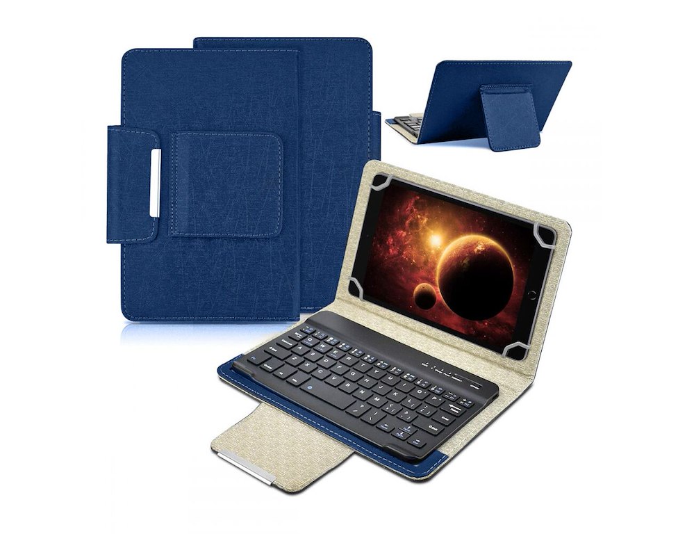 Futrola sa Bluetooth Tastaturom Leather - Tablet 11" Univerzalna plava