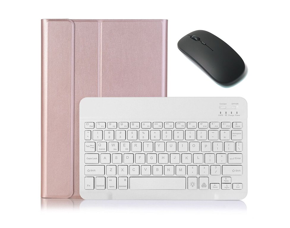 Futrola sa tastaturom i misem - iPad 10.2 2019/2020/2021 roze