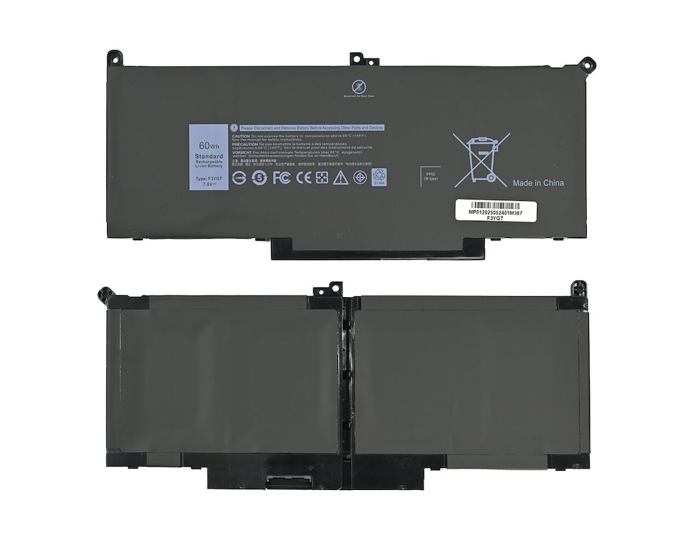 Baterija - laptop Dell Latitude E7280, E7380, E7480 F3YGT HQ2200 B