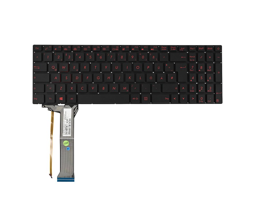 Tastatura - laptop Asus GL552 GL552J GL552JX GL552V GL552VL GL552VX veliki enter sa pozadinskim osvetljenjem