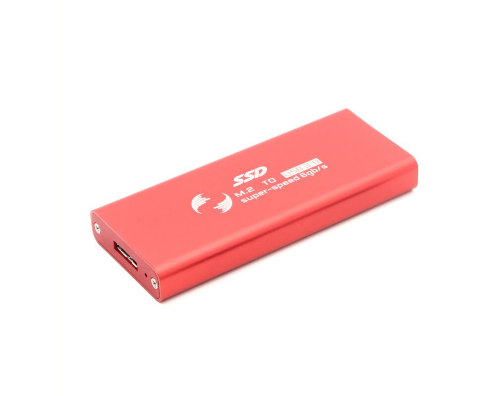 Adapter m.2 SSD na USB crveni