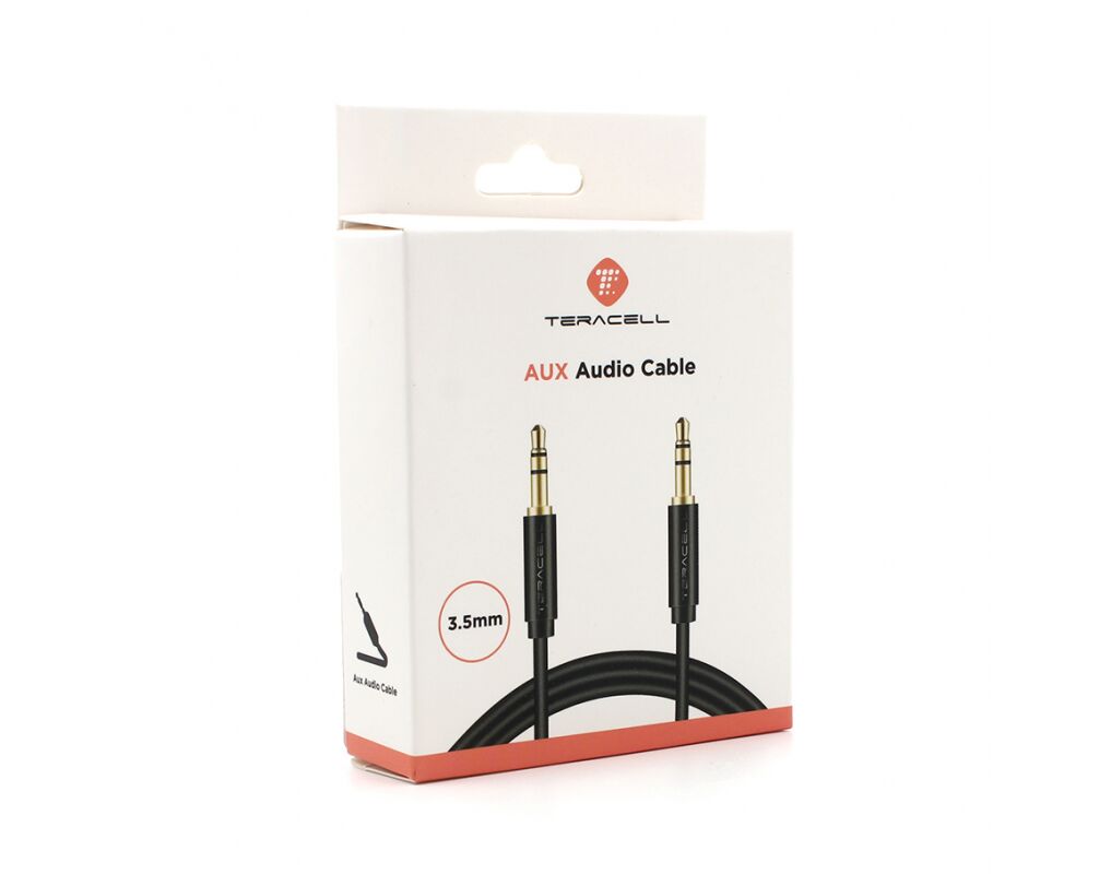 Audio kabl Teracell Aux 3.5mm crni 1.2m