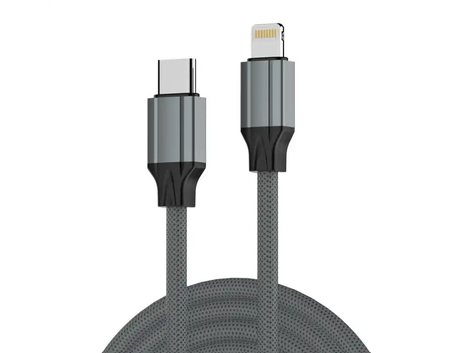 Data kabl LDNIO LC442I 30w, Type C na iPhone Lightning sivi 2m