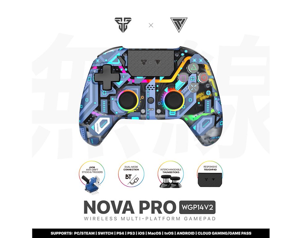 Joypad wireless Fantech WGP14V2 NOVA PRO multiplatform plavi