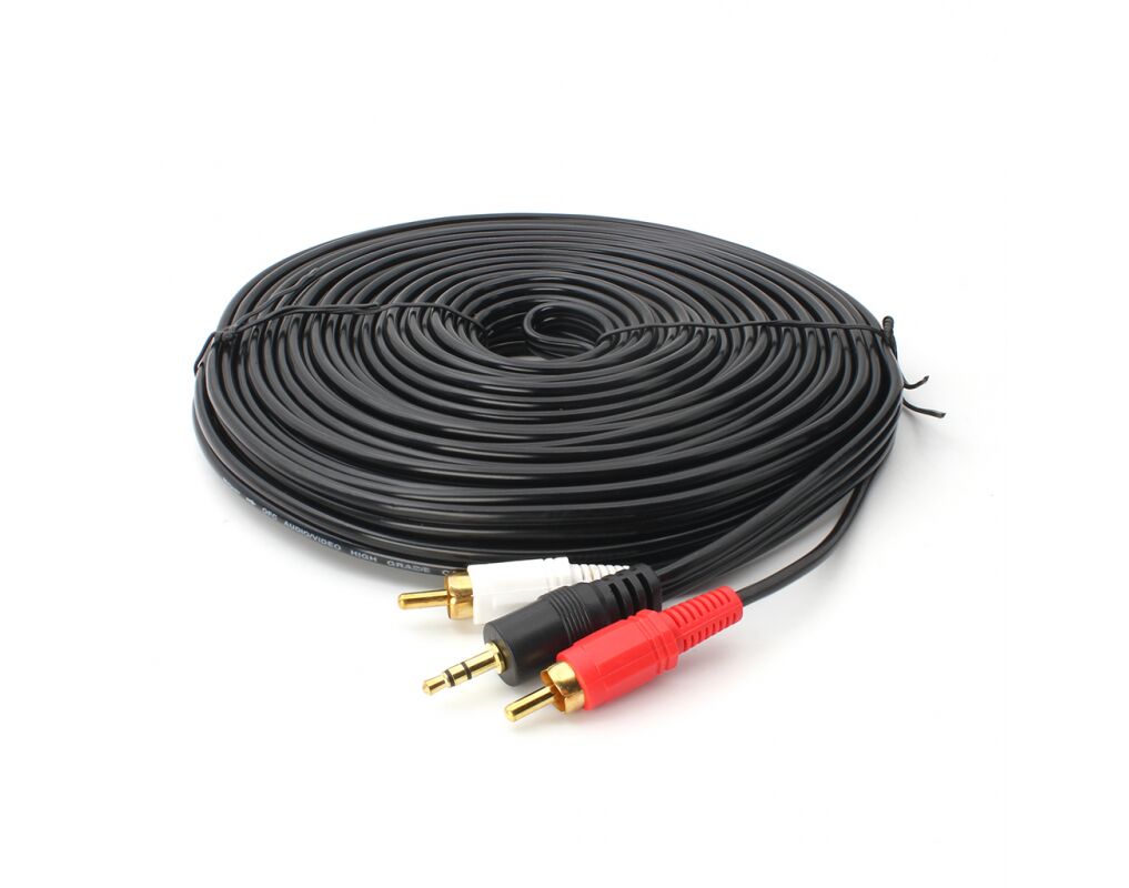 Kabl 2 RCA M na 3.5mm stereo M JWD-AUDIO4 15m DC3.5 na 2RCA