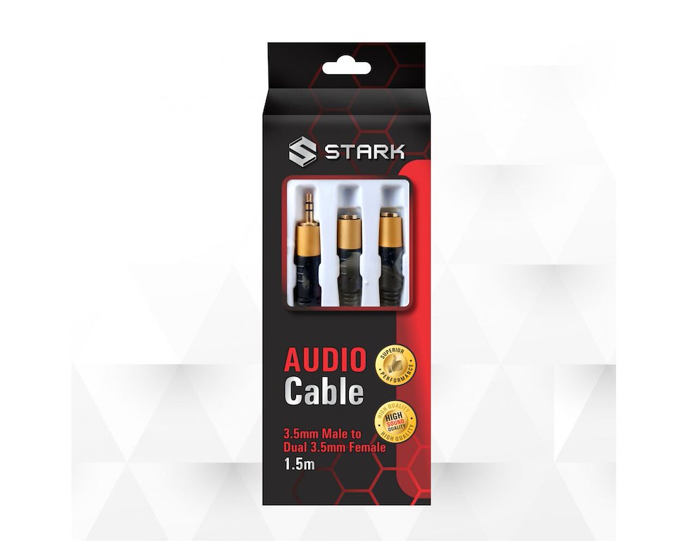 Kabl STARK audio 3.5mm stereo na 2X3.5mm stereo
