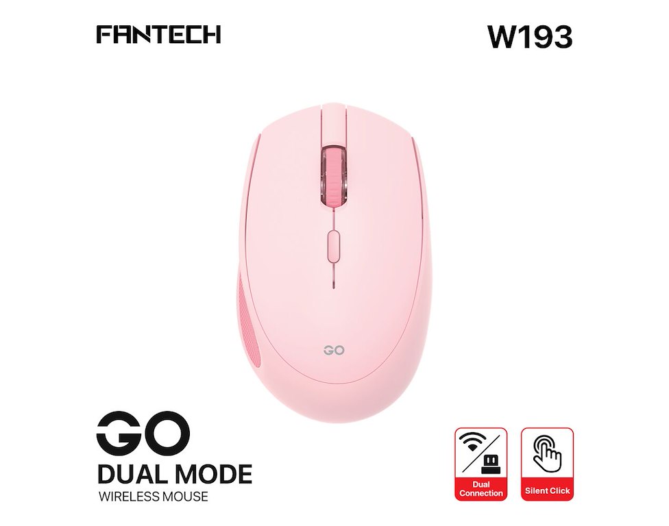 Kancelarijski Wireless mis Fantech W193 roze