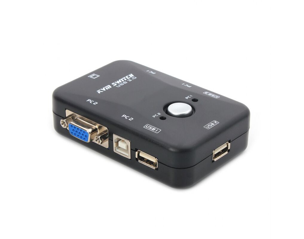 KVM switch 2 PC-a na isti monitor,mis,tastaturu JWD-SP27 bez kablova