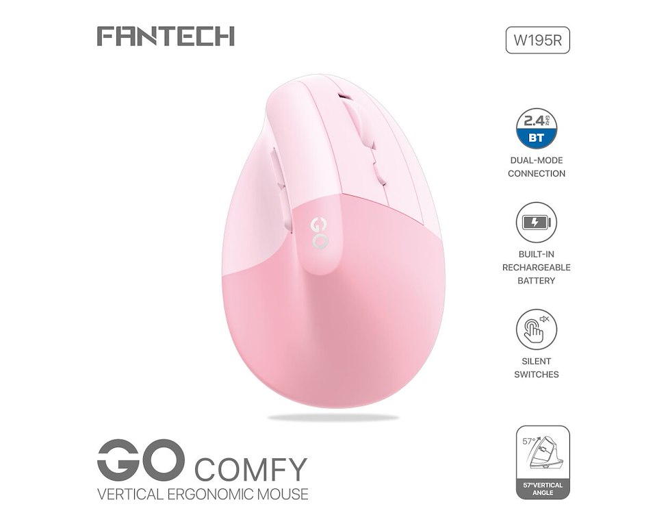 Mis Wireless Fantech W195R GO comfy pink