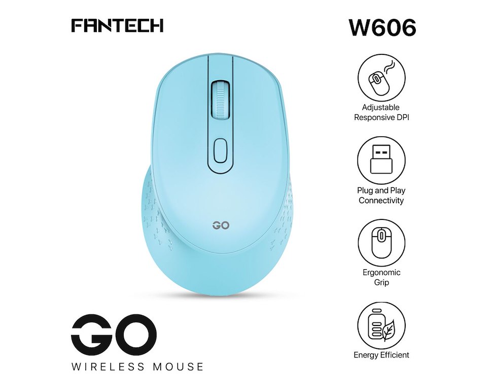 Mis Wireless Fantech W606 GO plavi